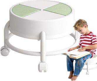 Generic Rollhocker mit niedriger Höhe, Rollhocker mit niedrigem Rollsitz - Stuhlhocker, niedrige Sitzhöhe,Robuster mobiler niedriger, Tritthockerstuhl mit 360