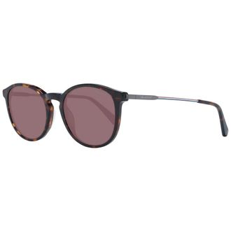 GANT unisex, Accessoires, Brun, Taille: ONE Size Lunettes de Soleil Homme Marron Monture Ronde