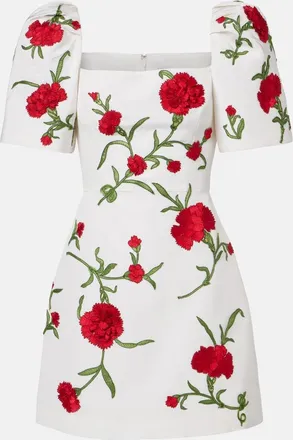 Carolina Herrera Robe en soie &agrave; motif floral