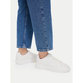 Calvin Klein Sneakers Calvin Klein Chunky Cupsole Laceup Lth Bt Aop YW0YW02036 Wei&szlig;