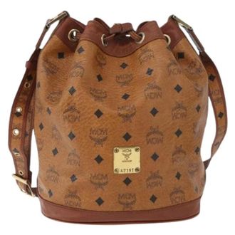 MCM Pre-owned Canvas Bucket Bag - - Pre-owned - Damen - Braun - ONE SIZE