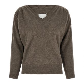 Maison Margiela Lived-In Jersey - - Knitwear - Damen - Braun - L