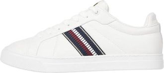 Tommy Hilfiger Baskets de Running Femme en Cuir, Blanc (Ecru), 39