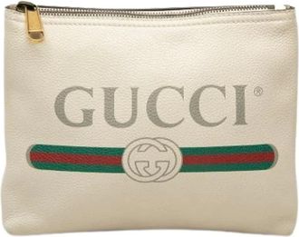 Gucci Sac pochette vintage Pre-owned - Femme - Pre-owned - Blanc - Taille: ONE Size