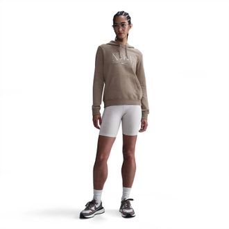 Nike Nike Damen Club FLC Std Gx HDY T-Shirt, Mink Brown/Htr, M