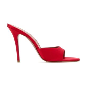 Amina Muaddi Femme, Chaussures, Rouge, Taille: 37 EU Elodie Slipper 105