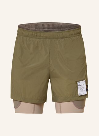 SATISFY Satisfy 2-In-1-Laufshorts Techsilk Cordura 8in gruen