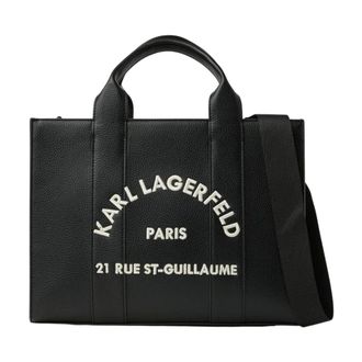 Karl Lagerfeld Cabas Carr&eacute; - - Bags - Damen - Schwarzk - ONE SIZE