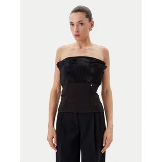 Rinascimento Rinascimento Top CFC0019748002 Schwarz Slim Fit