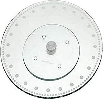 KitchenCraft Pr&eacute;sentoir &agrave; G&acirc;teau Rotatif/Plateau Tournant &agrave; G&acirc;teau en Verre, Coffret Cadeau, 30 cm