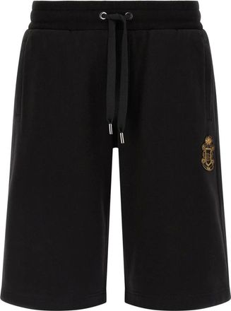 Dolce & Gabbana Homme, Shorts, Noir, Taille: M Bermuda en coton bross&eacute;