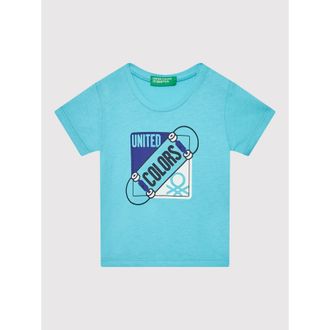 Benetton United Colors Of Benetton T-Shirt 3I1XG102N Blau Regular Fit