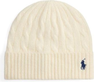 Polo Ralph Lauren Damen Strickmütze aus Wolle-Kaschmir-Mix