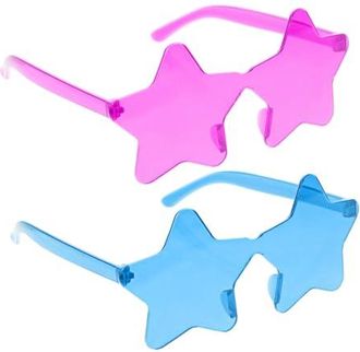 Valiclud 2 pièces de Soleil sans Monture Étoiles pour Couleurs Pastel Accessoires de Fête pour Cosplay et Événements