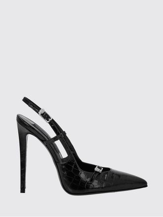 Philipp Plein Escarpins slingback en cuir effet croco &agrave; talon aiguille