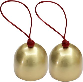 Pretyzoom 4 St&uuml;ck H&auml;ngender Glockenanh&auml;nger Weihnachtsgirlande Weihnachtshandwerksglocken Kleine Gl&ouml;ckchen Zum Basteln Vintage Eisenglocke Christbaumschmuck Kle