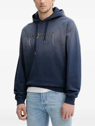 The Kooples hoodie &agrave; effet d&eacute;lav&eacute; - Bleu