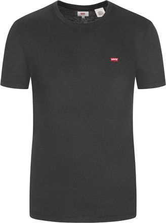 Levi's Unifarbenes T-Shirt mit Logo-Aufn&auml;her, O-Neck in