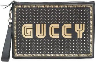 Gucci Pochette Guccy Magnetismo Pre-owned - Femme - Pre-owned - Noir - Taille: ONE Size