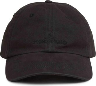 Stone Island Homme, Accessoires, Noir, Taille: ONE Size Casquette de baseball