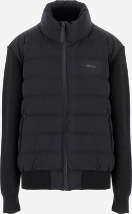 Mackage Veste en laine m&eacute;lang&eacute;e stretch avec logo