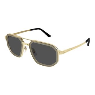 Cartier Aviator Sonnenbrille - - Accessories - Herren - Gelb - 60 MM