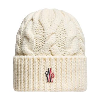 Moncler Berretto Tricot M&uuml;tze - - Accessories - Damen - Wei&szlig; - ONE SIZE