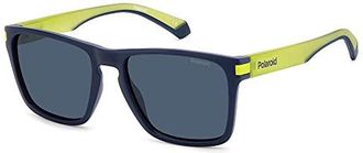 Polaroid Lunettes de Soleil PLD 2139/S Matte Blue/Blue 56/18/140 unisexe