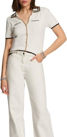 Morgan Damen 241-mtoi Pullover, Off White/Gold, Small