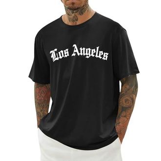 Generic T-shirts &agrave; col rond &agrave; manches courtes pour homme - L&eacute;ger - Pour les loisirs - Confortable et respirant - Extensible - Disponible dans de nombreuses co