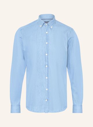 Strokesman's Strokesmans Hemd Regular Fit In Jeansoptik blau