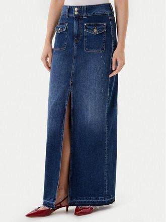 Guess Jeansrock W5YD63 D5QP3 Blau Regular Fit