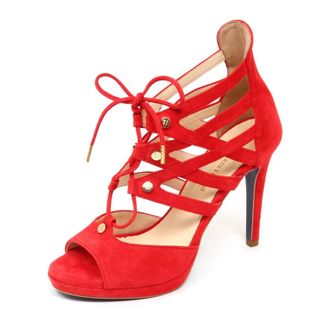 Trussardi Jeans Sandale Schuh Made in Italy - - Shoes - Damen - Rot - 39 EU