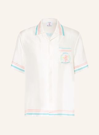 Casablanca Resorthemd Dance Joy Comfort Fit Aus Seide weiss