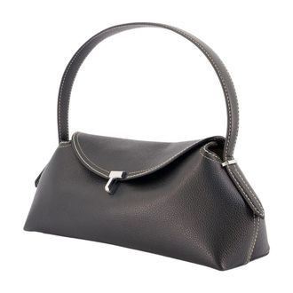 Toteme Womens Shoulder Bag Black Calfskin