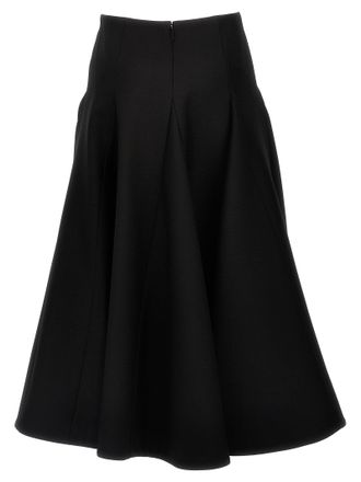 Valentino Garavani Womens Black Virgin Wool Mini Skirt