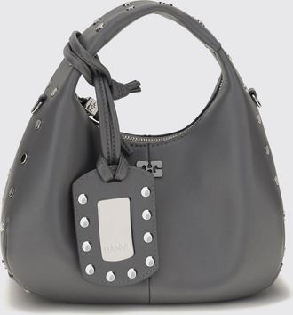 Ganni Mini-Handtasche aus recyceltem Leder mit Butterfly-Logo