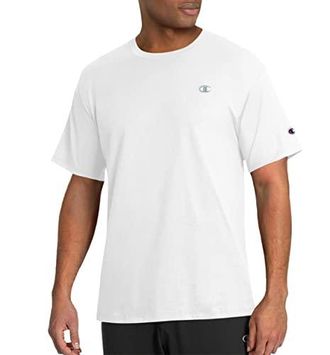 Champion Mens Classic Jersey T-Shirt, White, M