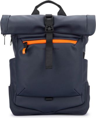 Piquadro Roll-Top Stoff Rucksack - - Bags - unisex - Blau - ONE SIZE