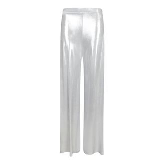 Norma Kamali Bias Wide Hosen - - Trousers - Damen - Grau - XS