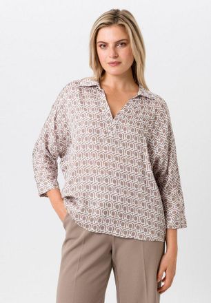 Tuzzi Nero Langarmbluse mit grafischem Muster