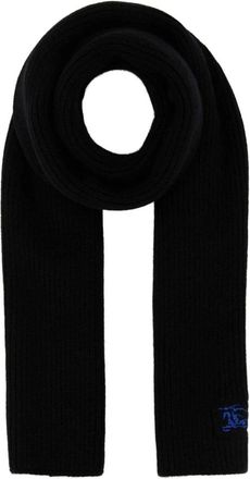 Burberry Femme, Accessoires, Noir, Taille: ONE Size Ribbed Cashmere Scarf