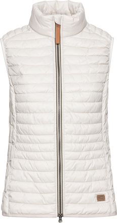 Camel Active Damen Steppweste aus recyceltem Polyamid Wollweiß, womenswear-44