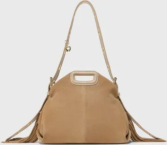 Maje Tasche Miss M Aus Wildleder - Cappuccino - Maje