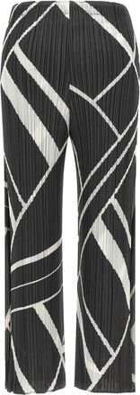 Pleats Please Issey Miyake Fold Line Trousers - Black