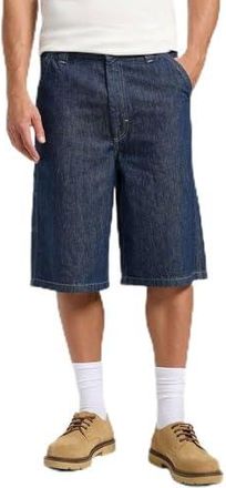 Lee Carpenter Skater Short Denim, rincer, 34W Hommes
