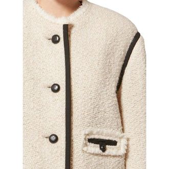 Isabel Marant Veste tweed bouclette Maylin en m&eacute;lange de laine