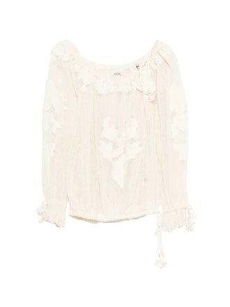 Isabel Marant Blouse With Floral Appliqu&eacute;