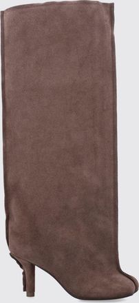 Maison Margiela Anatomic Kniehohe Stiefel aus Veloursleder mit Stiletto-Absatz