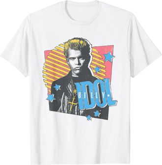 Billy Idol Retro Umriss T-Shirt